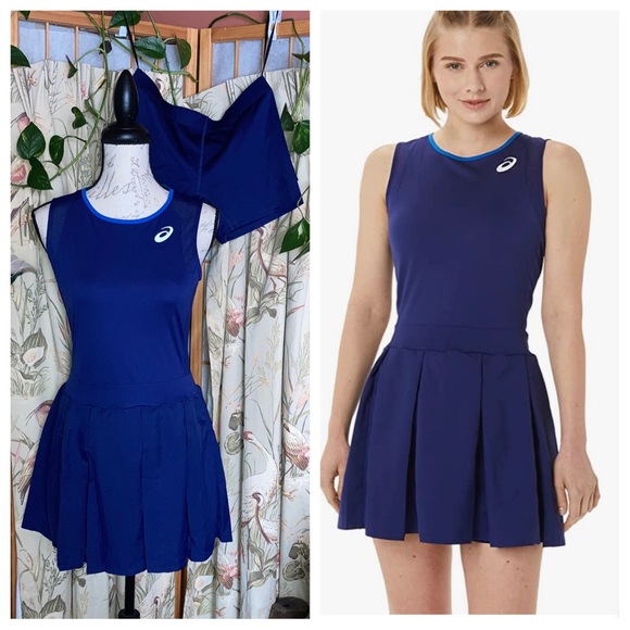 Asics | Dresses | Nwt Asics Match Tennis Exercise Dress Athletic ...